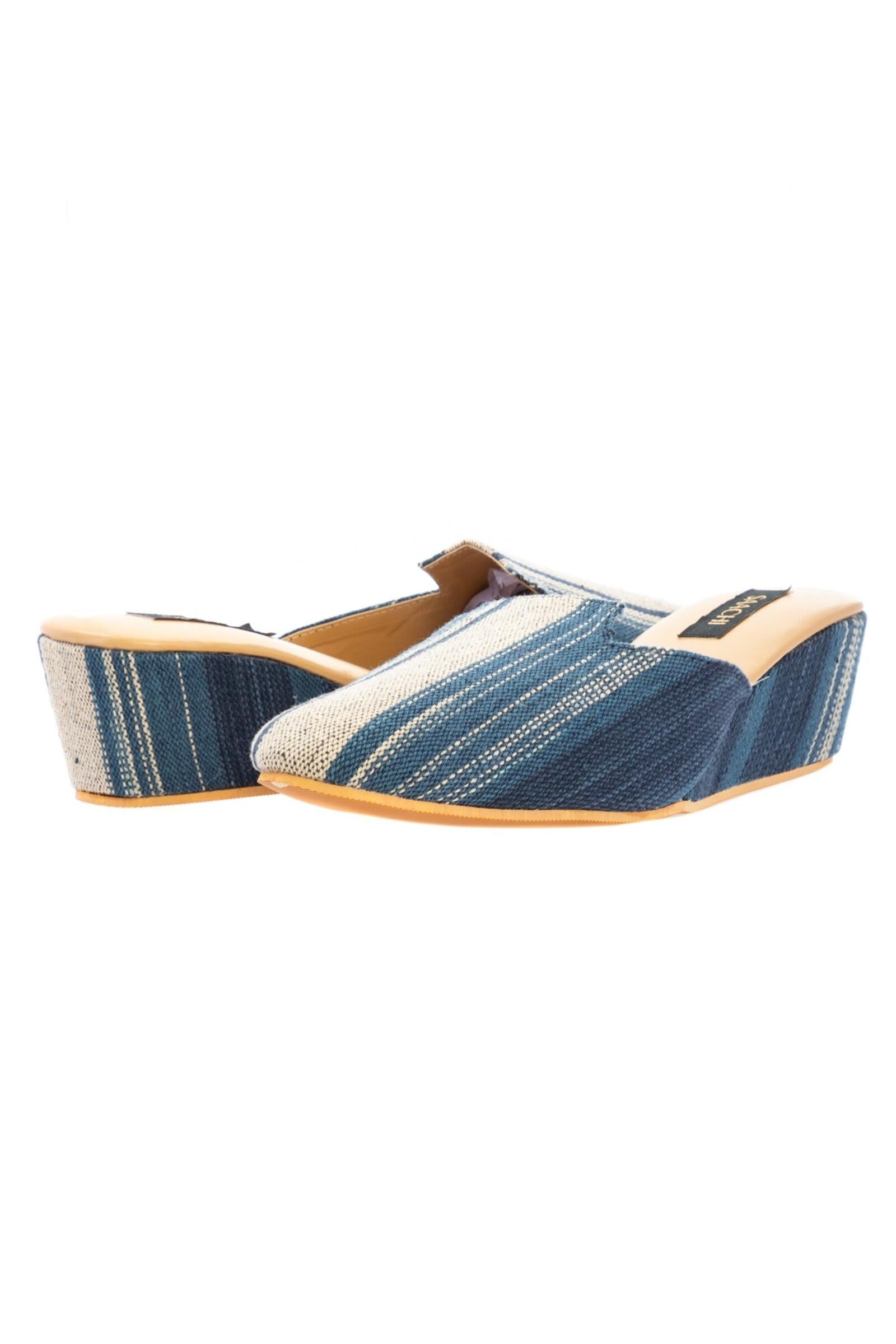 Denim Stripe Shoes – Saachi Wholesale