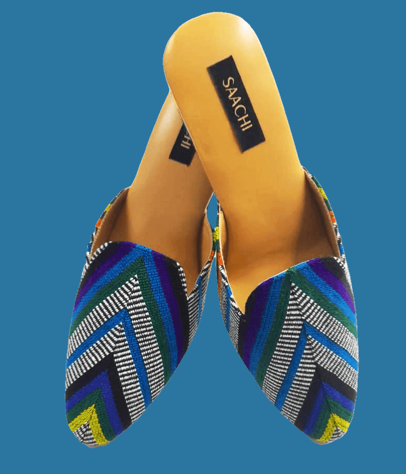 Multi Chevron Mules – Saachi Wholesale
